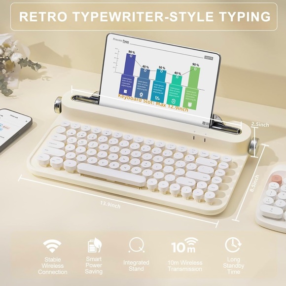Computers, Laptops & Parts | Actto B53 Wireless Typewriter Retro ...
